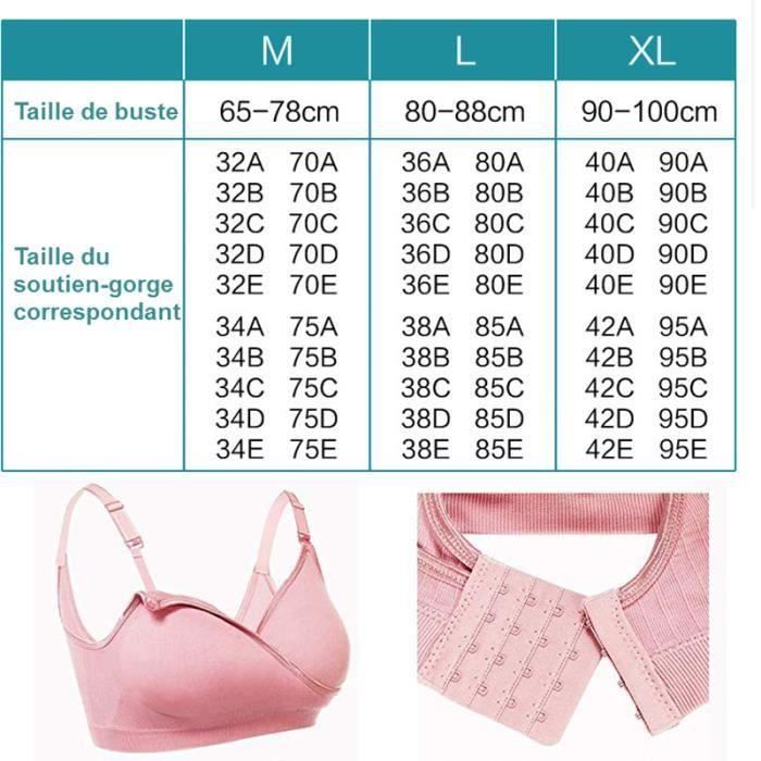 3pcs Soutien-Gorge Allaitement Femme Maternité Brassière d'allaitement ...