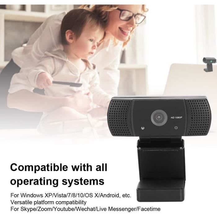 Webcam Usb 2.0M Pc Intégrée Mike, Caméra Numérique Dc 5V Pour ...