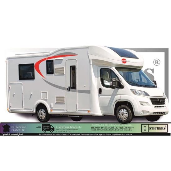 Camping Car BÜRSTNER - Kit complet Avant Arriére Droit Gauche - Sticker ...