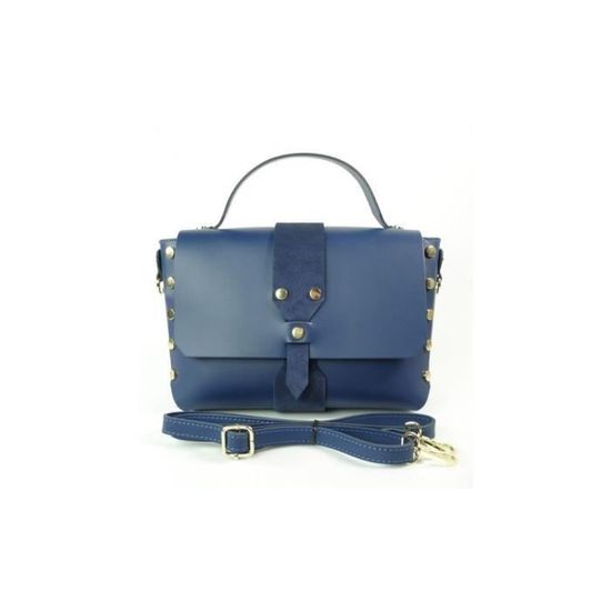 Sac VERA PELLE VPK789BS Bleu marine - Femme/Adulte - Cdiscount Jardin