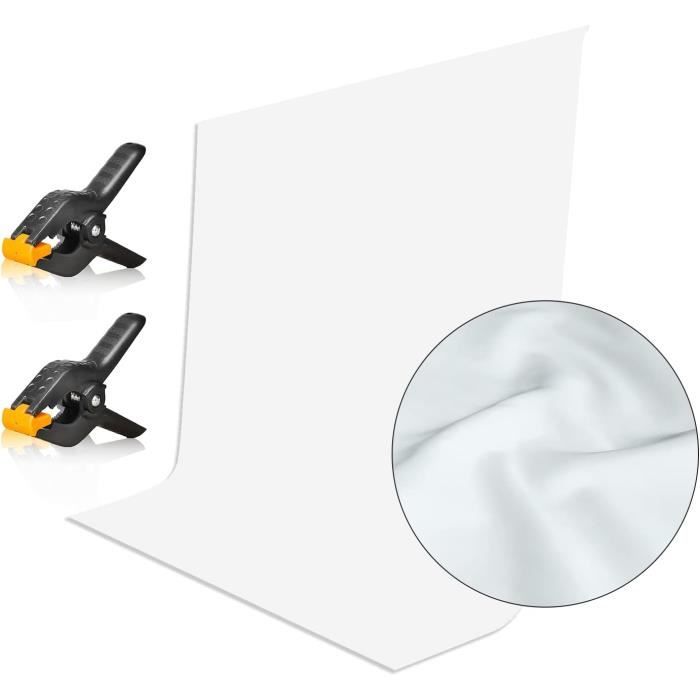 Fond Photo Blanc, 1,5x2m Fond Photo Studio Photographie Blanc Polyester ...