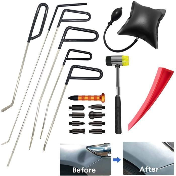 Outil Débosselage sans Peinture,Une variété outils de kit pour la ...
