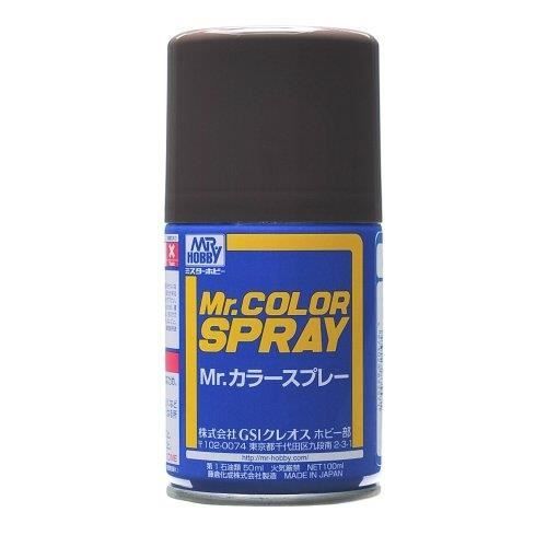 GSI CREOS MR. COLOR SPRAY 100ML, FLAT RED BROWN MR HOBBY - GUNZE S-041 ...