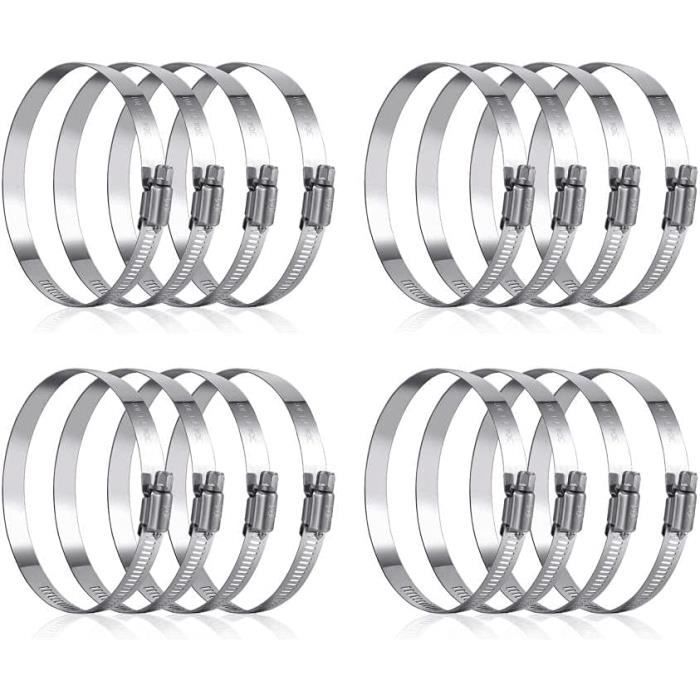 Collier Serrage Inox Tuyau Clips 304 Acier Inox Réglable Fixation ...