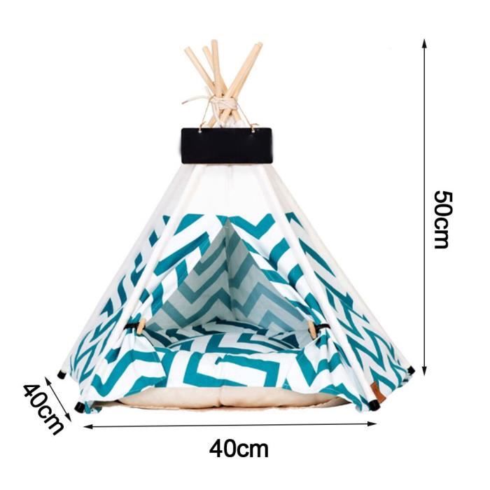 Tente pliable en toile de bois pour chien, niche Portable pour chat et ...