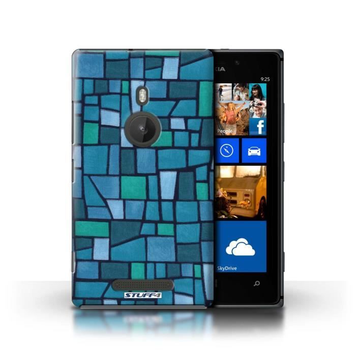 Coque de Stuff4 / Coque pour Nokia Lumia 925 / Bleu/Turquoise Design ...