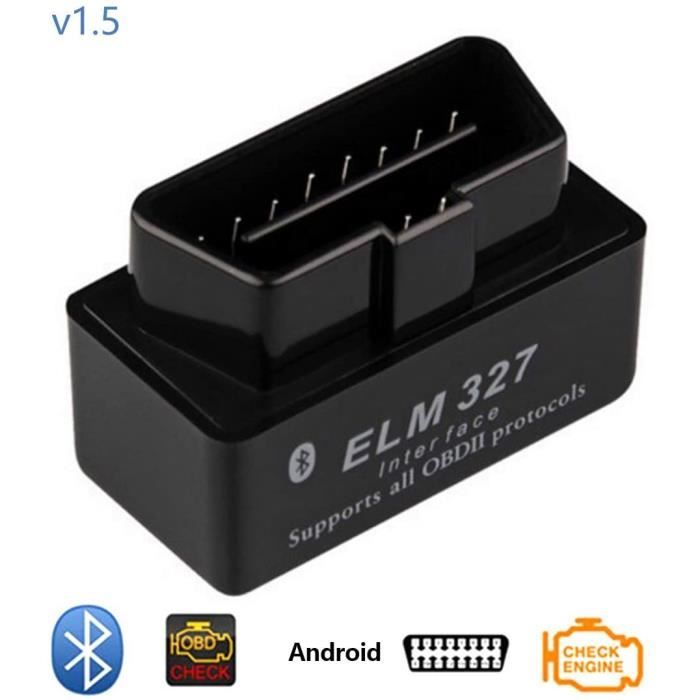 Bluetooth OBD2 V1.5 Outil de Diagnostic Automatique Mini Elm327 Elm 327 OBD 2 analyseur de ...