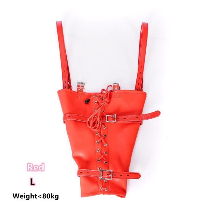 L Rouge - Harnais en cuir pour femmes, grande taille BDSM, jeu de rôle esclave, Bondage ...