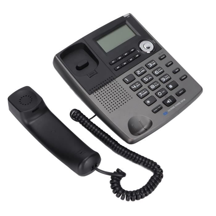 Cikonielf Téléphones Téléphone filaire avec haut-parleur Téléphone ...