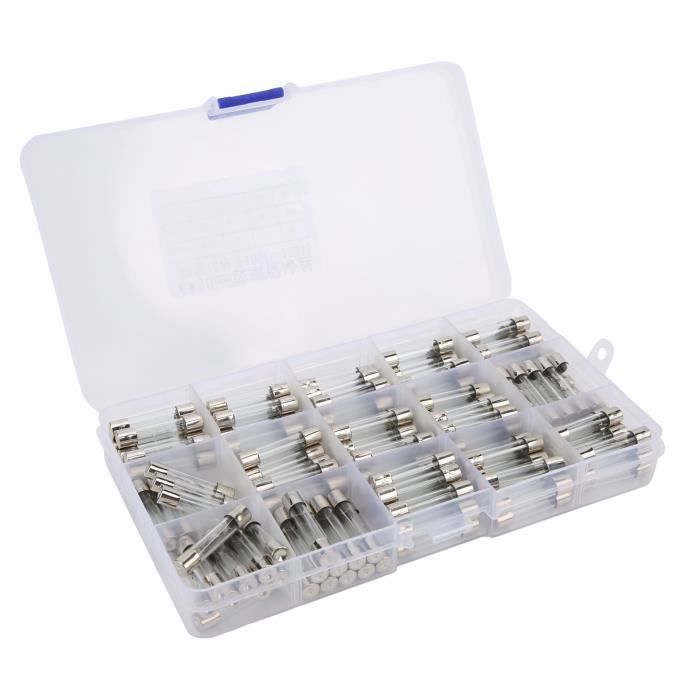 Duokon kit de fusible en verre Le circuit de protection de fusible en verre 150 pièces utilise ...