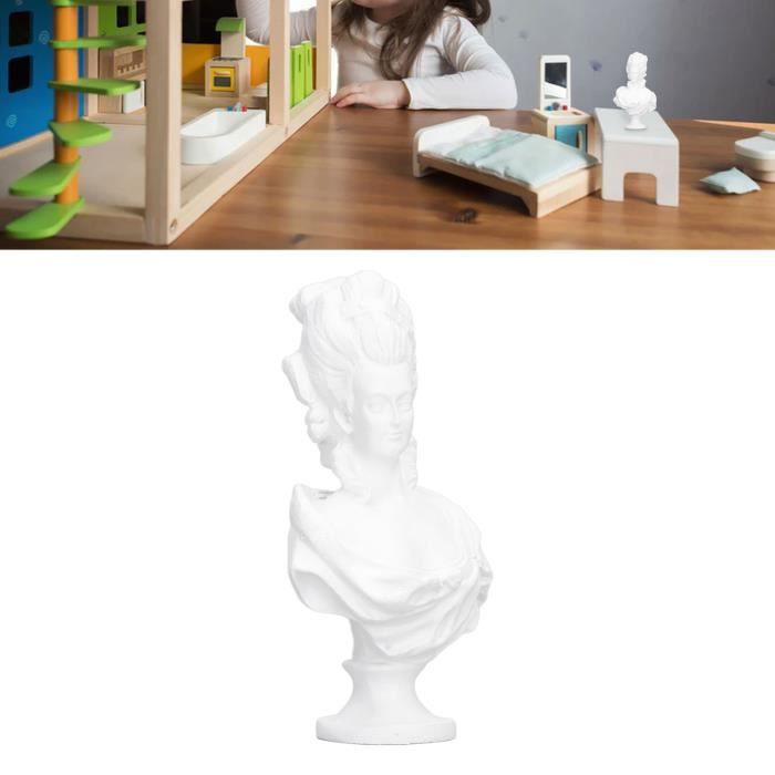 KEENSO Statue miniature de buste 1:12 maison de poupée Miniature buste ...