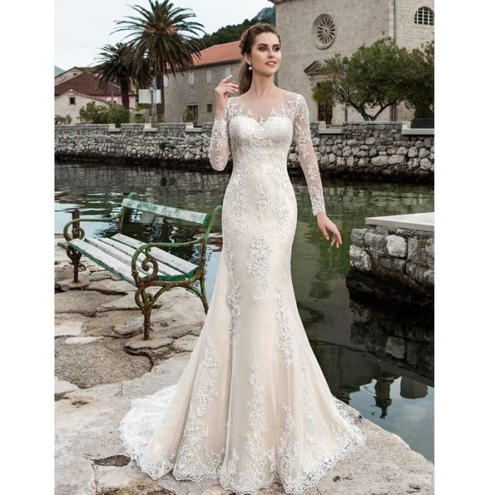 Robe de mariée Fishtail - La mariée - Nouveau modèle - Dentelle ...