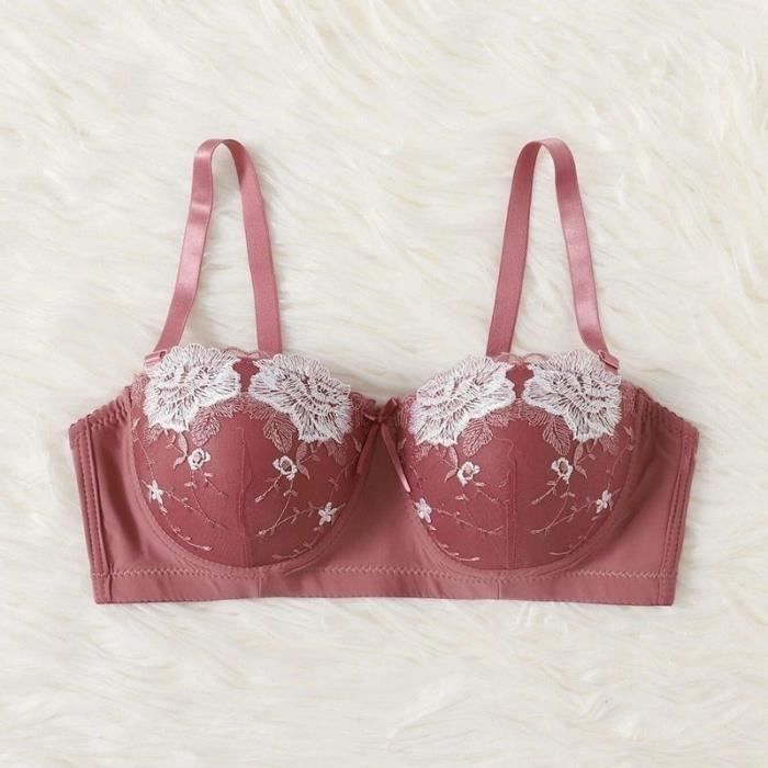 Soutien-gorge,Soutien-Gorge Plongeant Demi Cup,Sous-Vêtements ...