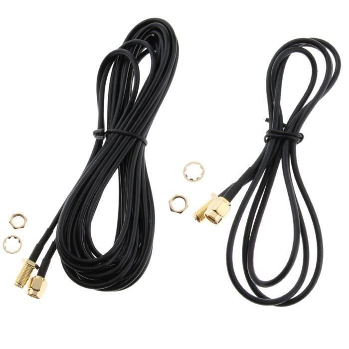 1m 5m Connecteur D'antenne Rp-sma Câble De Rallonge Pour Routeur Sans ...