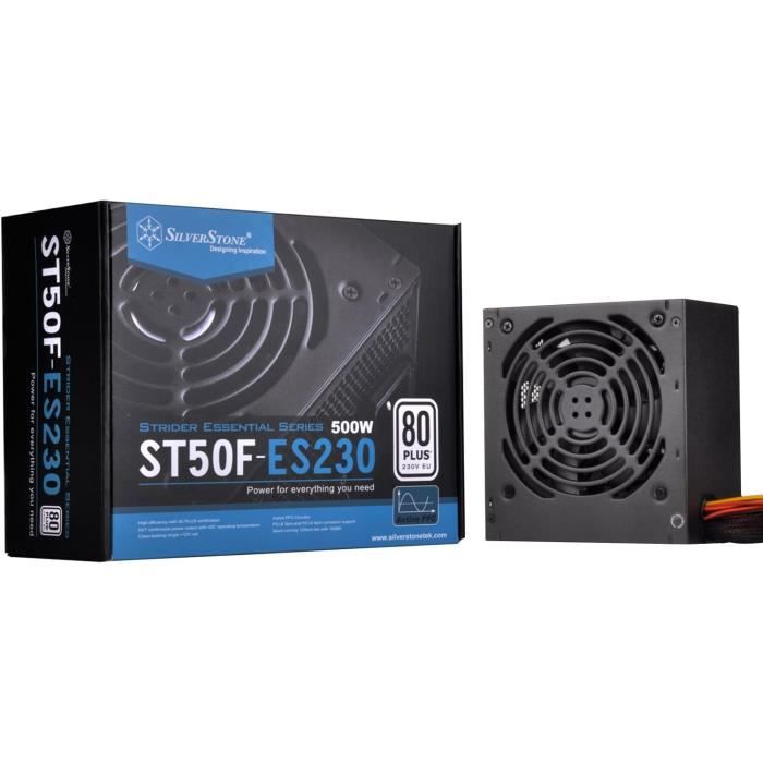 Silverstone Sst-St50F-Es230 V 2.0-Série Strider Essential,500W 80 Plus ...