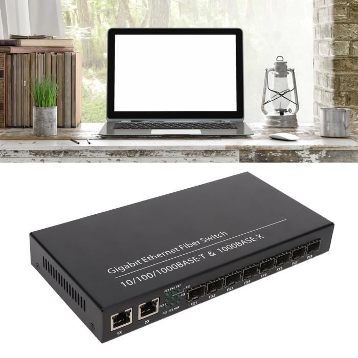 Sonew Switch Ethernet Fibre Gigabit 8 Ports Optiques 2 Ports ...