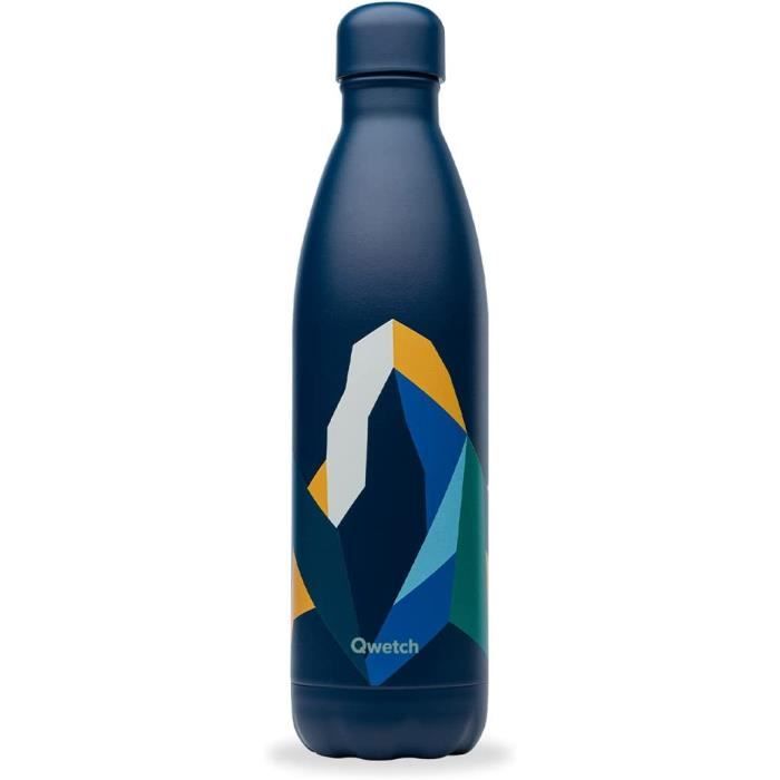Qwetch - Bouteille Isotherme Altitude 750ml - Gourde Nomade Inox - 24h ...