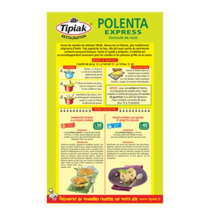Polenta Express Tipiak 1kg/Boîte 1 boîte - Cdiscount Au quotidien