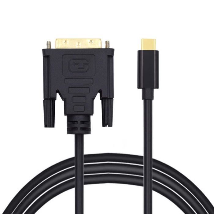 Câble Usb 3.1 Type C Usb-C Vers Dvi 1080P 60 Hz Pour Écran D'Ordinateur ...