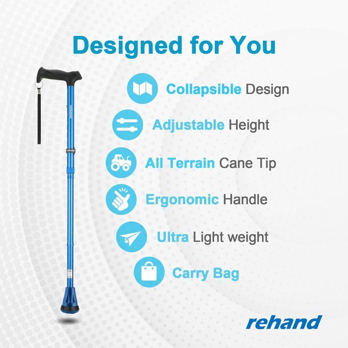Canne de Marche Pliable Tout-Terrain, Canne de Marche pour Femme et ...