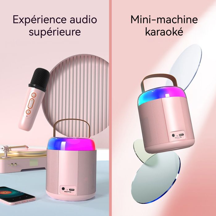A Karaoke Kit de fête à domicile avec mini microphone sans fil ...