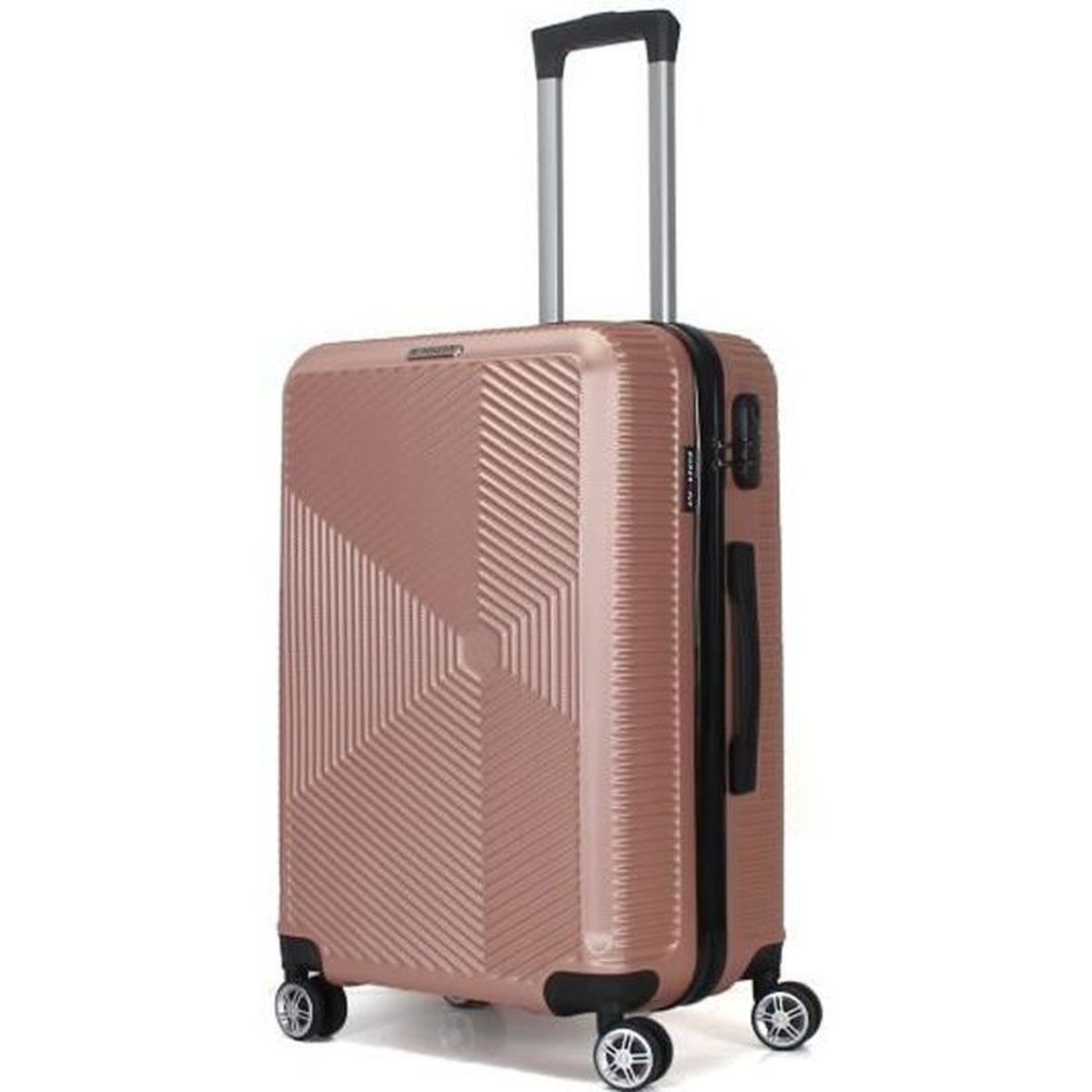Valise Cabine 4 Roues 55cm ABS Rigide - Luton - Superfly (Rose Gold)