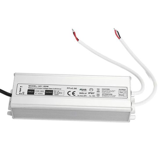 Transformateur d'alimentation LED AC85‑265V 12V DC 150W Étanche IP67 ...
