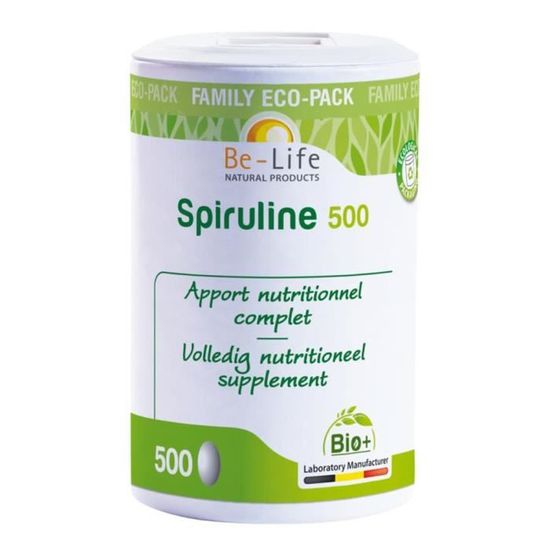 Be-Life Spiruline 500 Bio 500 comprimés - Cdiscount Santé - Mieux vivre