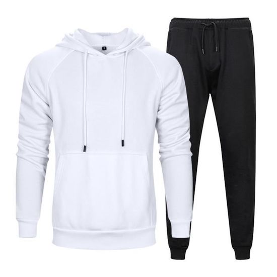 Survêtement Complet Homme Ensemble Jogging 2 Pièces Classique Couleur ...
