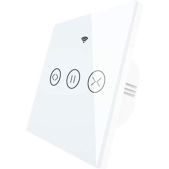 MOES WiFi RF433 Interrupteur de volet roulant à panneau tactile ...