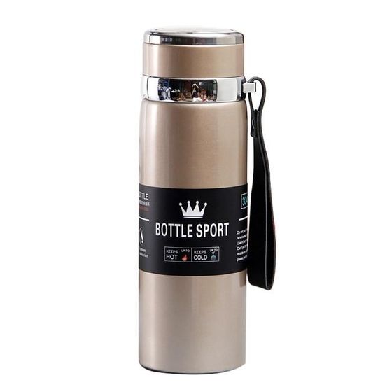 GOURDE BIDON,Gold Thermo Bottle-1000ML--Bouteille isotherme Double ...