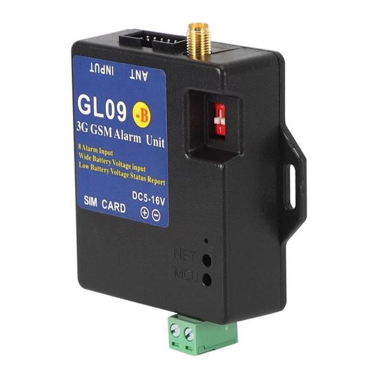 Zerone Module d'alarme sans fil Système d'Alarme GSM à 8 Entrées Module ...