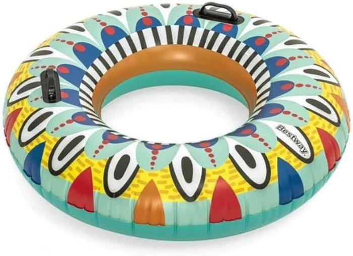 Flirty Fiesta Swim Tube, 42' Inflatable Ring with Handles, Beach and ...