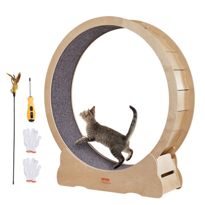 Roue d'Exercice pour Chat-VEVOR-1320 mm Grande Roue de Tapis Roulant ...