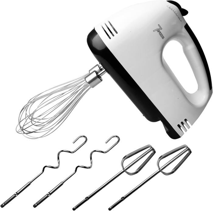 Batteur Électrique À Main, 7 Niveaux, Batteur À Main Électrique Avec 5 ...