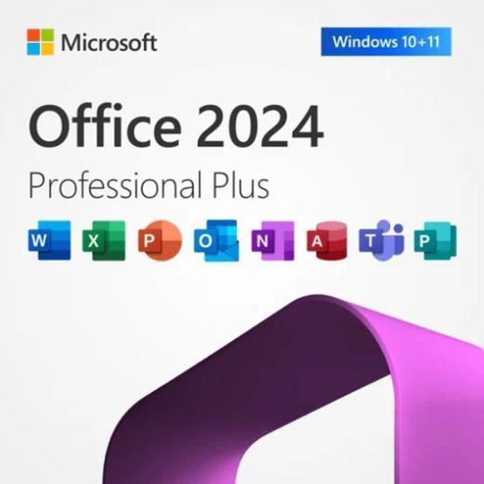 Office 2024 Pro Plus - Code licence - Suite bureautique - 1 PC ...