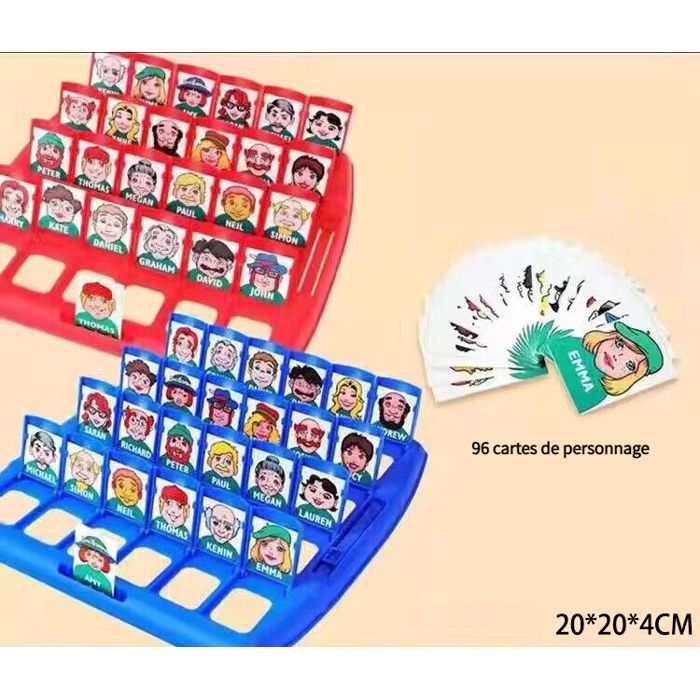 Jeu de société - KZQ - Devine qui je suis - Multicolore - 2 joueurs ou ...