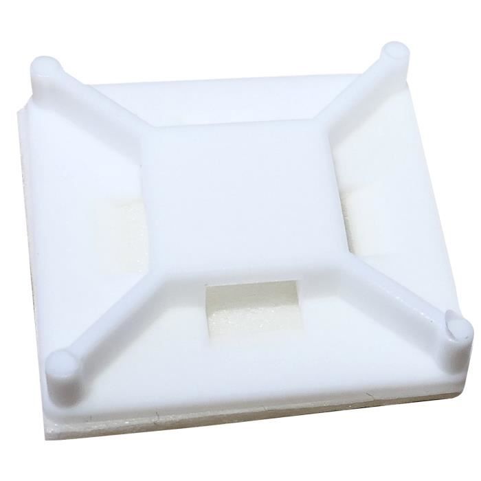 AERZETIX - 50x Embase adhésive support autocollant - 19x19mm - pour ...