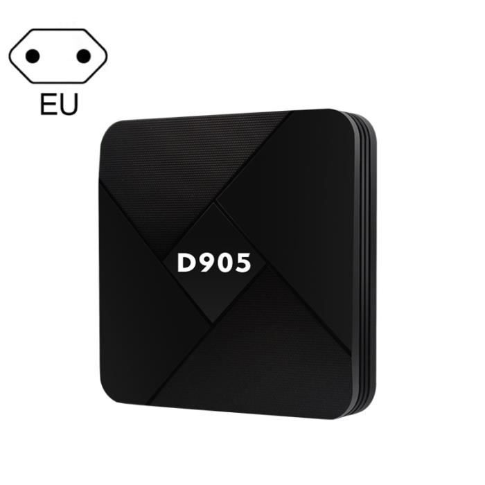 UE noir - boîtier Smart TV D905, Android 10, Wifi 2.4 go, 32 go, 4k ...