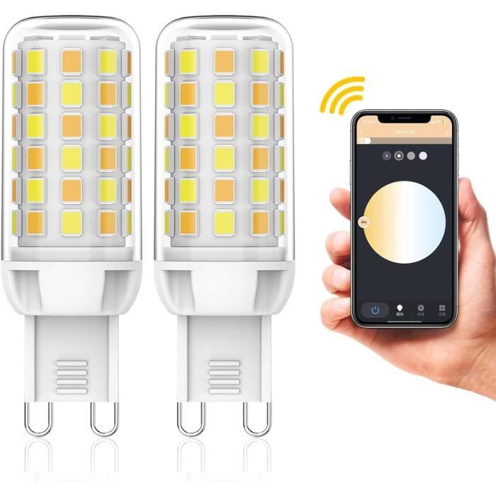 Ampoule LED Dimmable Wifi Smart G9 - J860 - 220V-240Vac - 4W - Contrôle ...