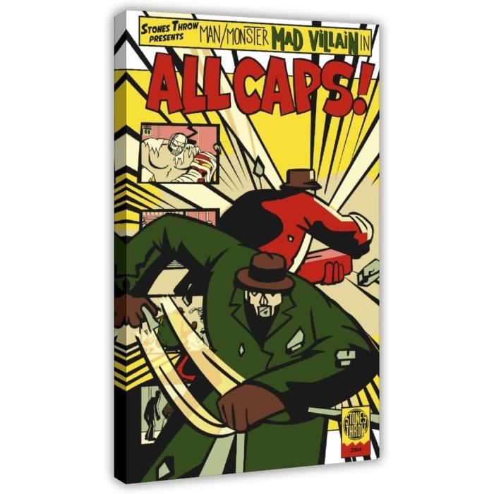 Affiche Sur Toile Mf Doom, Tableau De All Caps Comic, Art Mural ...