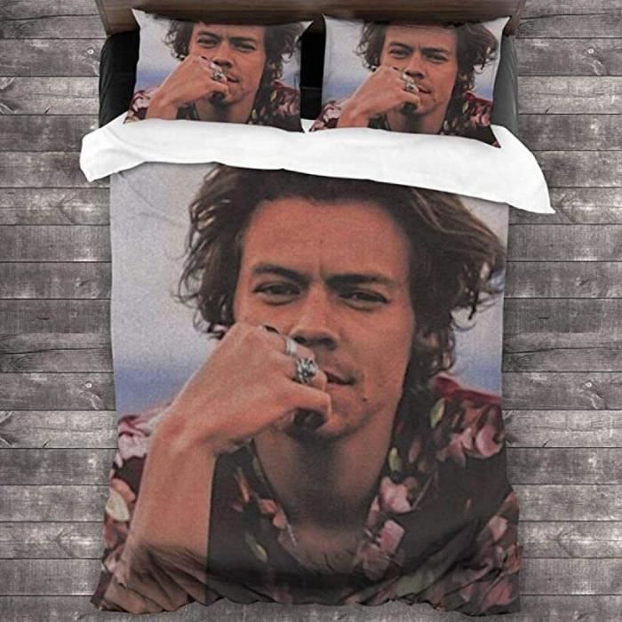 Housse De Couette Adulte 3Pcs Harry Styles Housse De Couette Ensemble ...