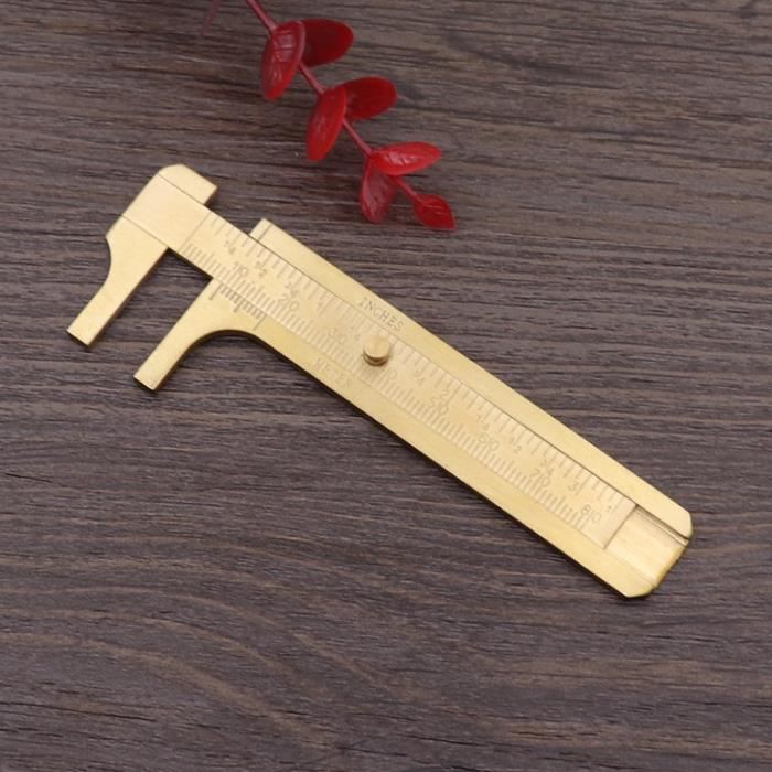 Regle - equerre,Mini règle de mesure en métal,9 Types,rétro,petite ...