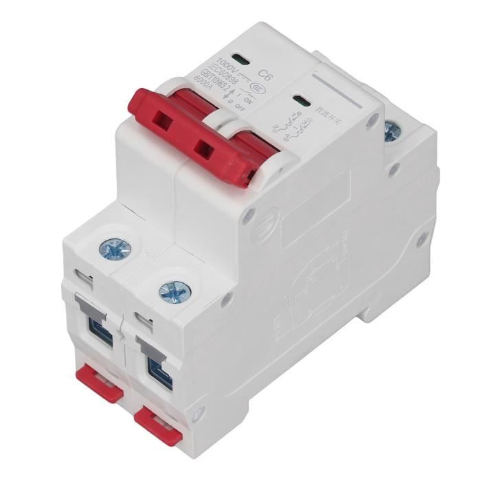 Disjoncteur CC - CIKONIELF - 2P Picovolte 1000V - 6A - Protection contre surcharges ...