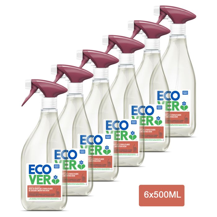Ecover - Spray Multi-Usages - Lot Éco 6 x 500 ml - nettoyage universel ...