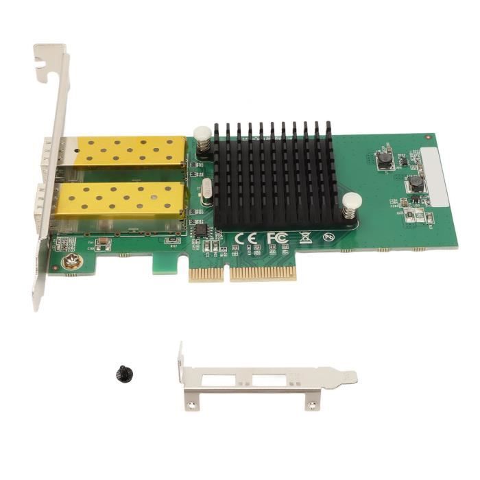 Fdit Carte Ethernet Pcie Carte R Seau Pcie Double Port Sfp Mbps Ieee Ad Carte