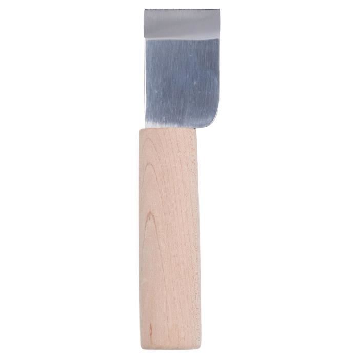 GOTOTOP Couteau à parer en cuir Couteau en cuir Durable manche en bois ...