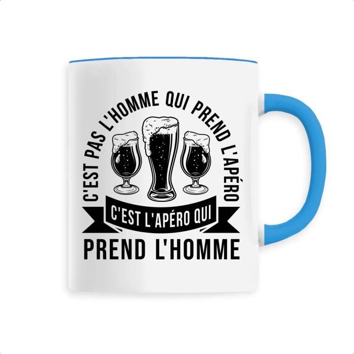 Mug "C'est l'apéro qui prend l'homme" - Tasse originale en céramique ...