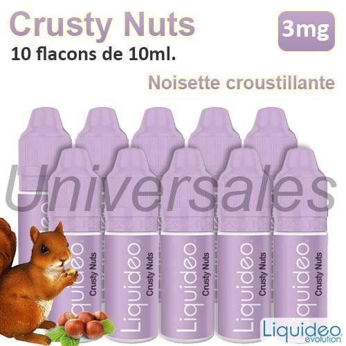 Pack de 10 e-liquides CRUSTY NUTS 3mg - LIQUIDEO - Cdiscount Au quotidien