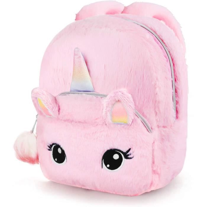 Licorne Sac à Dos pour Enfants, Mignon Cartable Rose Souple Maternelle ...